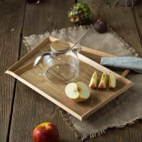 China Concise Style Wooden Food Serving Trays Customized Designs Ideal for Food and Drinks for sale