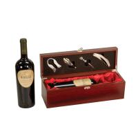 China 750ml Burned Printing Wine Gift Box for Design Fashion MDF Wood Construction for sale