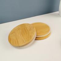 China 100% Natural Bamboo Lid for Glass Candle Jar Customized Design and Eco-friendly Materia for sale