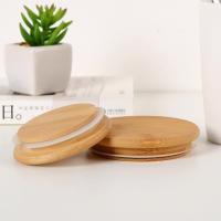 China 100% Natural Bamboo Lid for Glass Candle Jar Customized Design and Eco-friendly Materia for sale