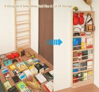 China Space-Saving Wall Mount Shelf for Kids' Toys and Books Wooden Bathroom Wall Cabinet for sale