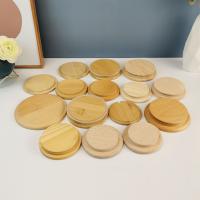 China 100% Natural Bamboo Lid for Glass Candle Jar Customized Design and Eco-friendly Materia for sale
