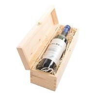 China Custom Order Accepted Silk-screen Printing Unfinished Pine Wood Wooden Box for Wine for sale