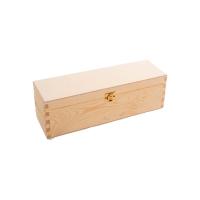 China Custom Order Accepted Silk-screen Printing Unfinished Pine Wood Wooden Box for Wine for sale