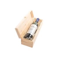 China Custom Order Accepted Silk-screen Printing Unfinished Pine Wood Wooden Box for Wine for sale