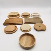 China Acacia Beech Walnut Pine Bamboo Rubber Oak Cherry Solid MDF Cork Candlenut Wooden Lids for sale