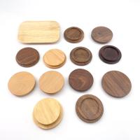 China Acacia Beech Walnut Pine Bamboo Rubber Oak Cherry Solid MDF Cork Candlenut Wooden Lids for sale