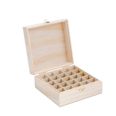 China Customizable Multi-tray Large Essential Oils Storage Wooden Package Box with Dividers for sale