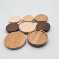 China Acacia Beech Walnut Pine Bamboo Rubber Oak Cherry Solid MDF Cork Candlenut Wooden Lids for sale