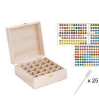 China Customizable Multi-tray Large Essential Oils Storage Wooden Package Box with Dividers for sale