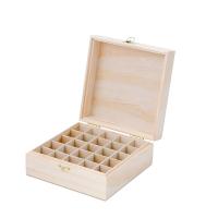 China Customizable Multi-tray Large Essential Oils Storage Wooden Package Box with Dividers for sale