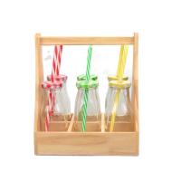 China Stylish and Transparent Glass Storage Jar with Colored Plastic Cover 100% Food Safe for sale