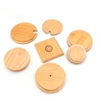 China Non Spill Wooden Cup Lid for Jars Say Goodbye to Messy Spills and Stain for sale