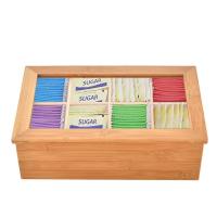 China Industrial Toy Custom Print Bamboo Wooden Tea Packaging with Glass Top Unfinished for sale