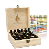China Unfinished Packaging Doterra Wooden Essential Oil Box with Customized Logo Acceptable for sale