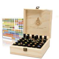 China Unfinished Packaging Doterra Wooden Essential Oil Box with Customized Logo Acceptable for sale