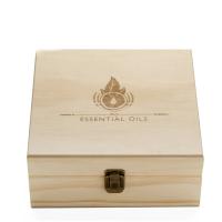 China Unfinished Packaging Doterra Wooden Essential Oil Box with Customized Logo Acceptable for sale