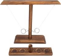 China Save Space Solid Wooden Ring Hook Toss Game Latest Addition for Bar Entertainment for sale