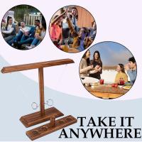 China Save Space Solid Wooden Ring Hook Toss Game Latest Addition for Bar Entertainment for sale