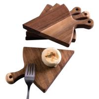 China OEM ODM Accepted Customized Size Eco-Friendly Non Stick Dinner Wood Pizza Plate Serving Tray 6pcs for sale