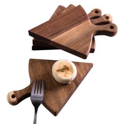China OEM ODM Accepted Customized Size Eco-Friendly Non Stick Dinner Wood Pizza Plate Serving Tray 6pcs for sale