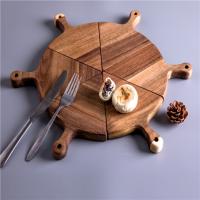 China OEM ODM Accepted Customized Size Eco-Friendly Non Stick Dinner Wood Pizza Plate Serving Tray 6pcs for sale