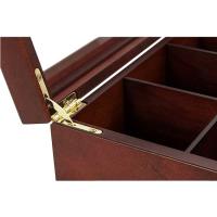 China Customized Logo Acceptable Painted Eco-friendly Vintage Chest Wooden Box Packaging Tea for sale