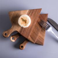 China OEM ODM Accepted Customized Size Eco-Friendly Non Stick Dinner Wood Pizza Plate Serving Tray 6pcs for sale