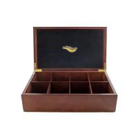China Customized Logo Acceptable Painted Eco-friendly Vintage Chest Wooden Box Packaging Tea for sale