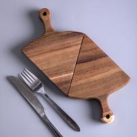 China OEM ODM Accepted Customized Size Eco-Friendly Non Stick Dinner Wood Pizza Plate Serving Tray 6pcs for sale