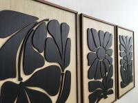 China Home Appliance Mid Century Modern Wall Art for Boho Room Leafy Art in Minimal Black and White for sale