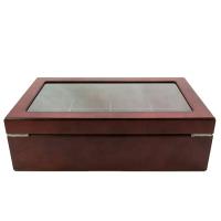 China Customized Logo Acceptable Painted Eco-friendly Vintage Chest Wooden Box Packaging Tea for sale