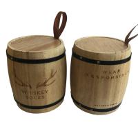 China Natural Wooden Barrel Craft Decoration with Customized Logo Acceptable and Gift for sale