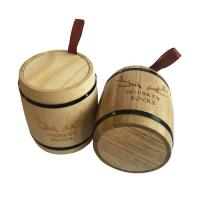 China Natural Wooden Barrel Craft Decoration with Customized Logo Acceptable and Gift for sale