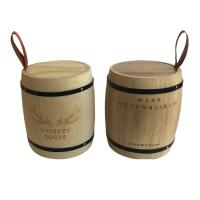 China Natural Wooden Barrel Craft Decoration with Customized Logo Acceptable and Gift for sale