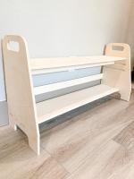 China Detachable Montessori Wooden Furniture for Kids Shoe Bench in Livingroom Playroom for sale