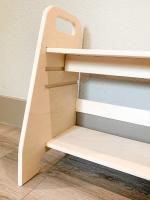 China Detachable Montessori Wooden Furniture for Kids Shoe Bench in Livingroom Playroom for sale