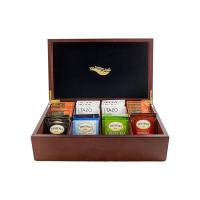 China Delicate Vintage Style Modern Small Wooden Tea Box Handmade and Custom Order Accepted for sale