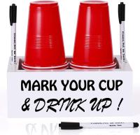 China Double White Pine Solo Disposable Cup Holder for Rustic Party Utensil Dispensing for sale