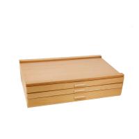 China Luxury Wooden Organizer Jewelry Box with Drawer Printing Silk-Screen Printing/Burned for sale