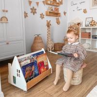 China Montessori Bookshelf Household Furniture Personalized Toddler Bookshelf Nursery Bookshelf for sale