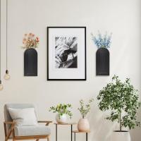 China Stain Finished Wood Wall Decor Hanging Planter for Indoor Plants and Dried Flowers for sale