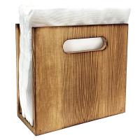 China Customizable Rustic Napkin Holder for Farmhouse Decoration Printing Silk-screen/Burned for sale