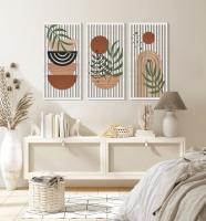 China Modern Decor Sun Moon Plant Nature Wall Decor For Living Room with Customized Logo for sale