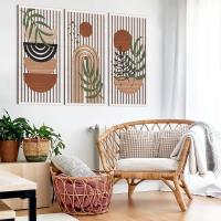 China Modern Decor Sun Moon Plant Nature Wall Decor For Living Room with Customized Logo for sale
