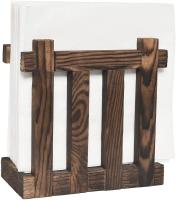 China Rustic Style Wood Napkin Holders for Table Restaurants Gifts Custom Burned All-Season for sale