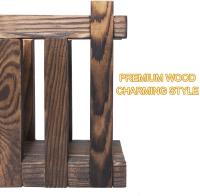 China Rustic Style Wood Napkin Holders for Table Restaurants Gifts Custom Burned All-Season for sale