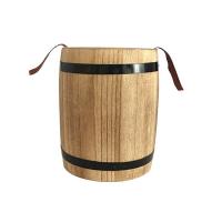 China Printing Burned Wooden Coffee Barrel Simple and Useful Design Perfect for Bulk Buying for sale