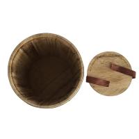 China Printing Burned Wooden Coffee Barrel Simple and Useful Design Perfect for Bulk Buying for sale