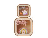China Pine Wood Money Box Montessori Room Nursery Decor Wooden Cash Box Gift for Daughter for sale